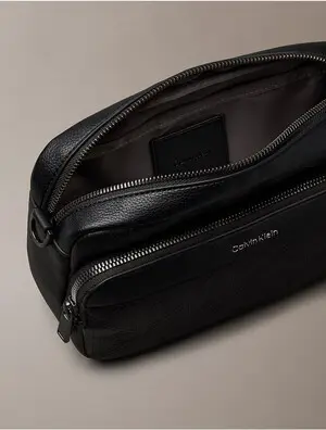 Calvin Klein Debossed Emblem Logo Camera Bag