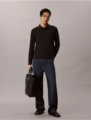 Calvin Klein Hardware Logo Mixed Tote Bag