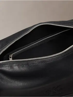 Calvin Klein Embossed Monologo Zip Duffle Bag