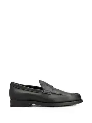 TOD'S Leather Loafers With Embossed Logo