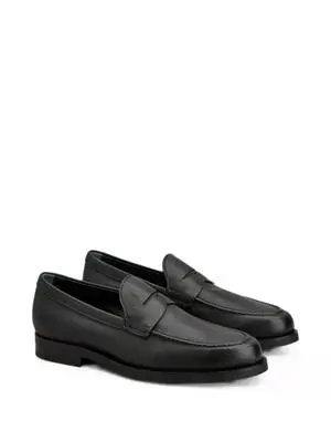 TOD'S Leather Loafers With Embossed Logo