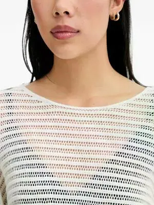 Marc O'polo Ajour Open-knit Boat-neck Sweater