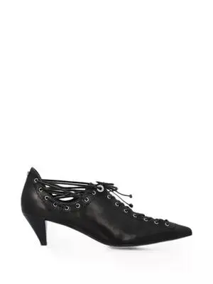 Pinko Lace-up Leather Pumps