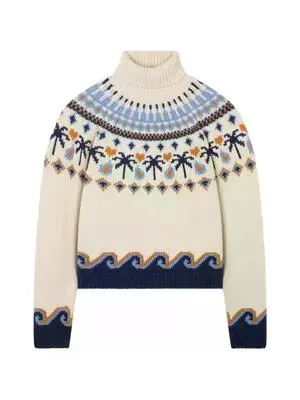 Alanui Fair Isle Virgin Wool Sweater - Neutrals