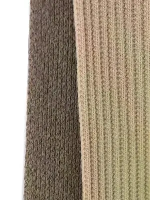 Moschino Ribbed-knit Fringed Scarf