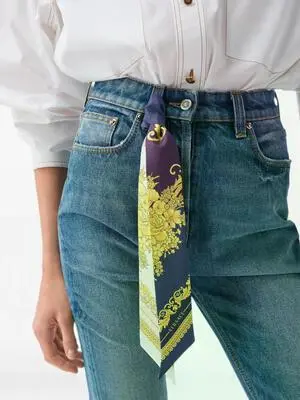 Versace Printed Silk Twill Ribbon