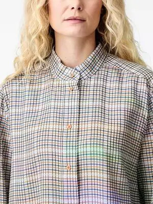 Munthe Check-pattern Pussy-bow Blouse