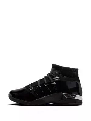JORDAN Air 17 Low Patent Leather Sneakers - Black