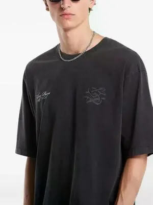 Filling Pieces Logo-print Boxy T-shirt - Black