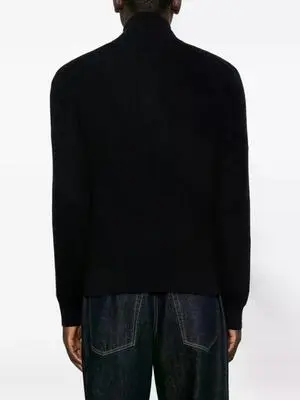 Brioni Half-zip Knitted Sweater - Black