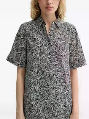 Marc O'polo Butterfly Print Midi Shirt Dress