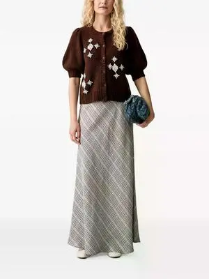 Munthe Crystal-embellished Puff Sleeve Cardigan