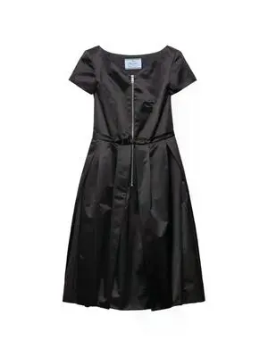 Prada Duchesse Silk Dress - Black