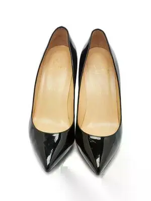 CHRISTIAN LOUBOUTIN Pigalle Patent-leather Pumps - Black