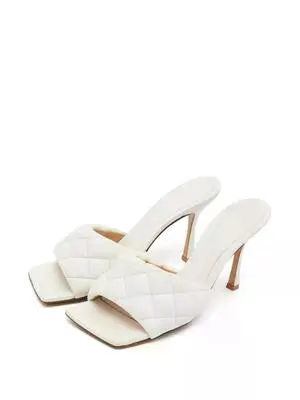 Bottega Veneta Lido Quilted Leather High Heel Sandals