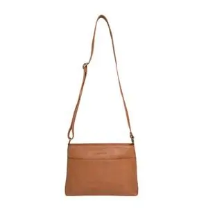 DUFFLE&CO Neutrals Rose Crossbody Vintage Tan - Brown
