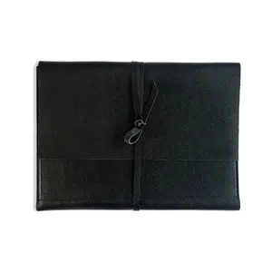 DUFFLE&CO Lewis Leather Folder - Black