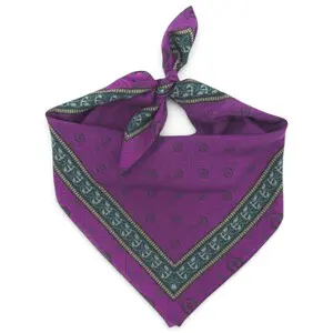 MONZLAPUR NEW YORK Diamond Sea Horse Small Scarf Magenta - Purple
