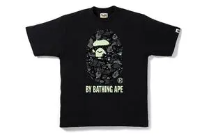 A BATHING APE Space Camo Bathing Tee Shirt - Black