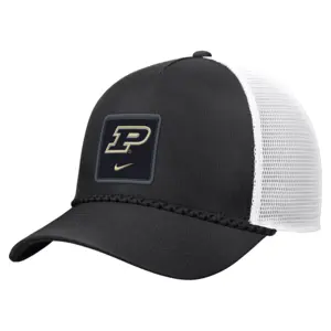 Nike Purdue Sideline Rope College Trucker Adjustable Hat - Black