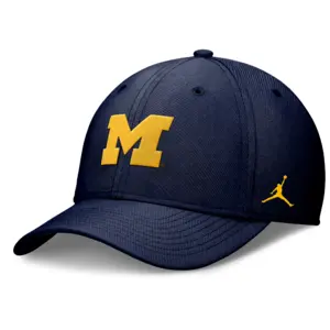 JORDAN Michigan Classic Brand Dri-fit College Hat - Blue