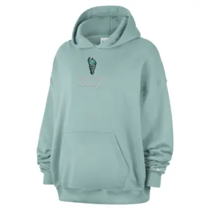 Nike New York Liberty French Terry Oversized Pullover Hoodie - Green