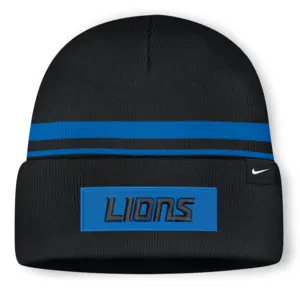 Nike Detroit Lions Primetime Utility Nfl Cuffed Beanie - Black