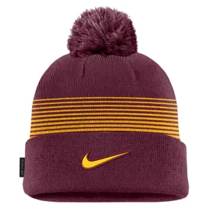 Nike Minnesota Sideline Peak College Cuffed Pom Beanie