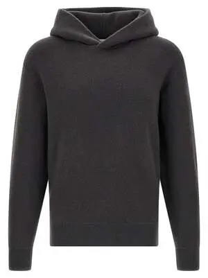 LEMAIRE Cashmere Blend Hooded Sweater - Gray