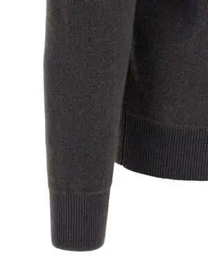 LEMAIRE Cashmere Blend Hooded Sweater - Gray