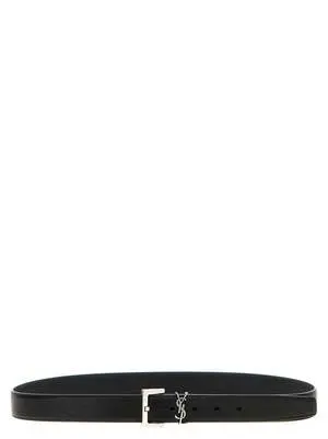 Saint Laurent Cassandre Belt - Black