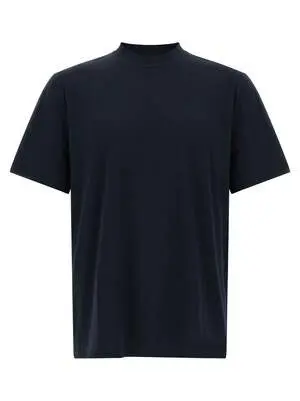 Brioni Logo Embroidery T-shirt - Blue