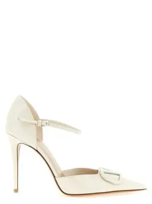Valentino Garavani D'orsay Patent Leather Pumps - White