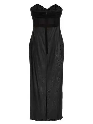 Magda Butrym Off-the-shoulder Midi Dress With Integrated Bustier