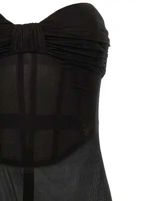 Magda Butrym Off-the-shoulder Midi Dress With Integrated Bustier