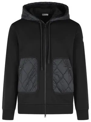 Moncler Cotton Blend Sweatshirt - Black