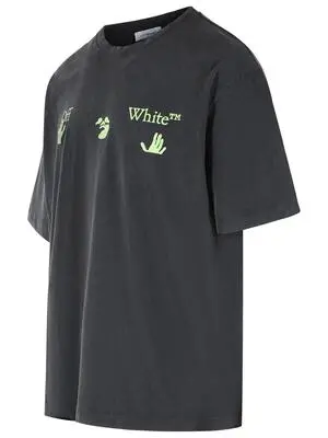 Off-White Bacco Arrow' Cotton T-shirt - Black