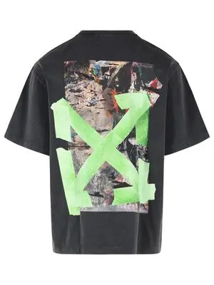 Off-White Bacco Arrow' Cotton T-shirt - Black