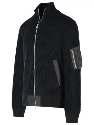 Sacai Navy Wool Sweater