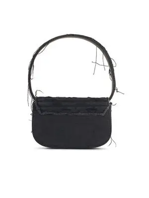 DIESEL® 1dr Cotton Bag With Distressed Effect And Fringes