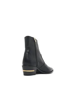 Amiri Pointed Toe Embroidered Leather Boots