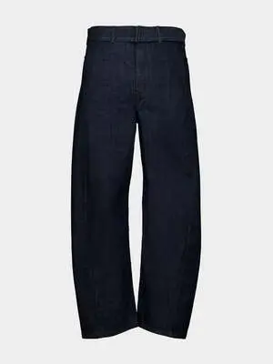 LEMAIRE Twisted Belted Denim Trousers