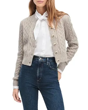 FAVORITE DAUGHTER The Eleanor Cable Knit Cardigan Sweater