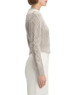 FAVORITE DAUGHTER The Eleanor Cable Knit Cardigan Sweater