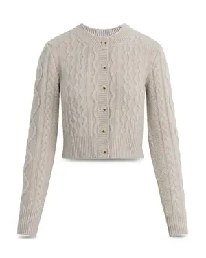 FAVORITE DAUGHTER The Eleanor Cable Knit Cardigan Sweater