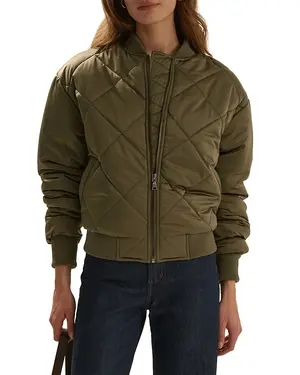 FAVORITE DAUGHTER The Favorite Bomber Quilted Jacket