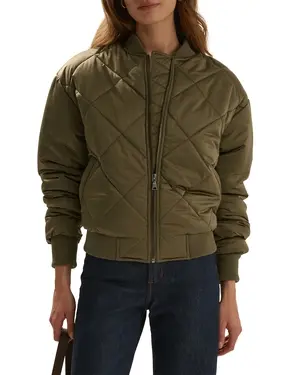 FAVORITE DAUGHTER The Favorite Bomber Quilted Jacket
