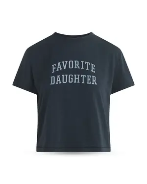 FAVORITE DAUGHTER The Cropped Collegiate Graphic Tee