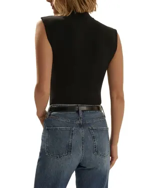 FAVORITE DAUGHTER The Mock Neck Sleeveless Sweater
