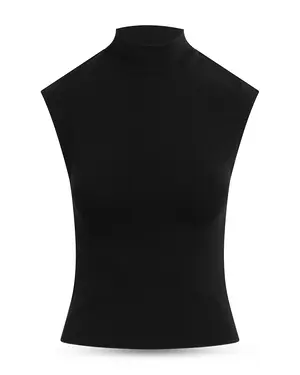 FAVORITE DAUGHTER The Mock Neck Sleeveless Sweater
